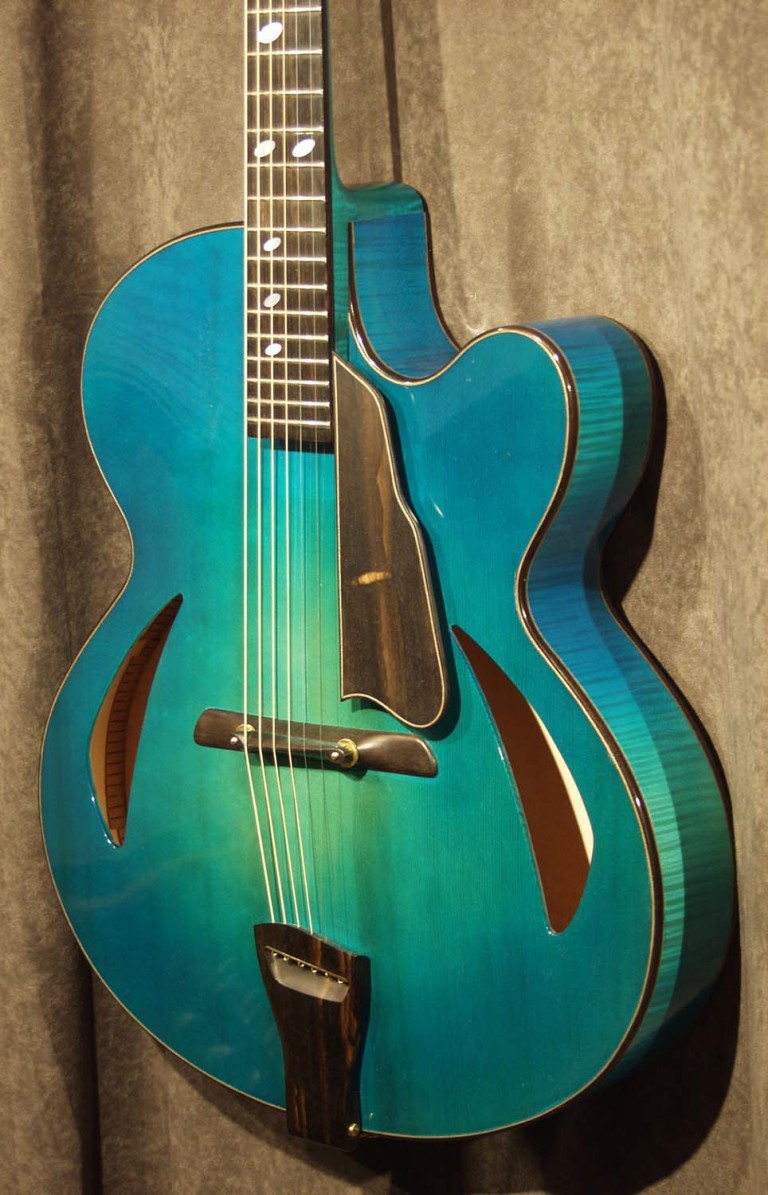 Manzer Blue Guitar - Acoustic Music