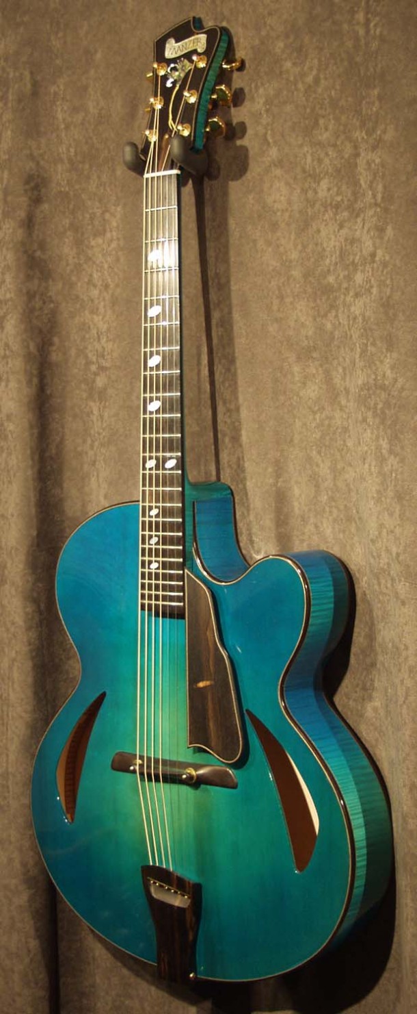 Manzer Blue Guitar - Acoustic Music